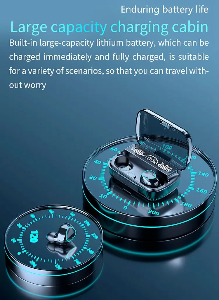 YISSIY M10 TWS Wireless Earphones - Waterproof & Noise Cancelling