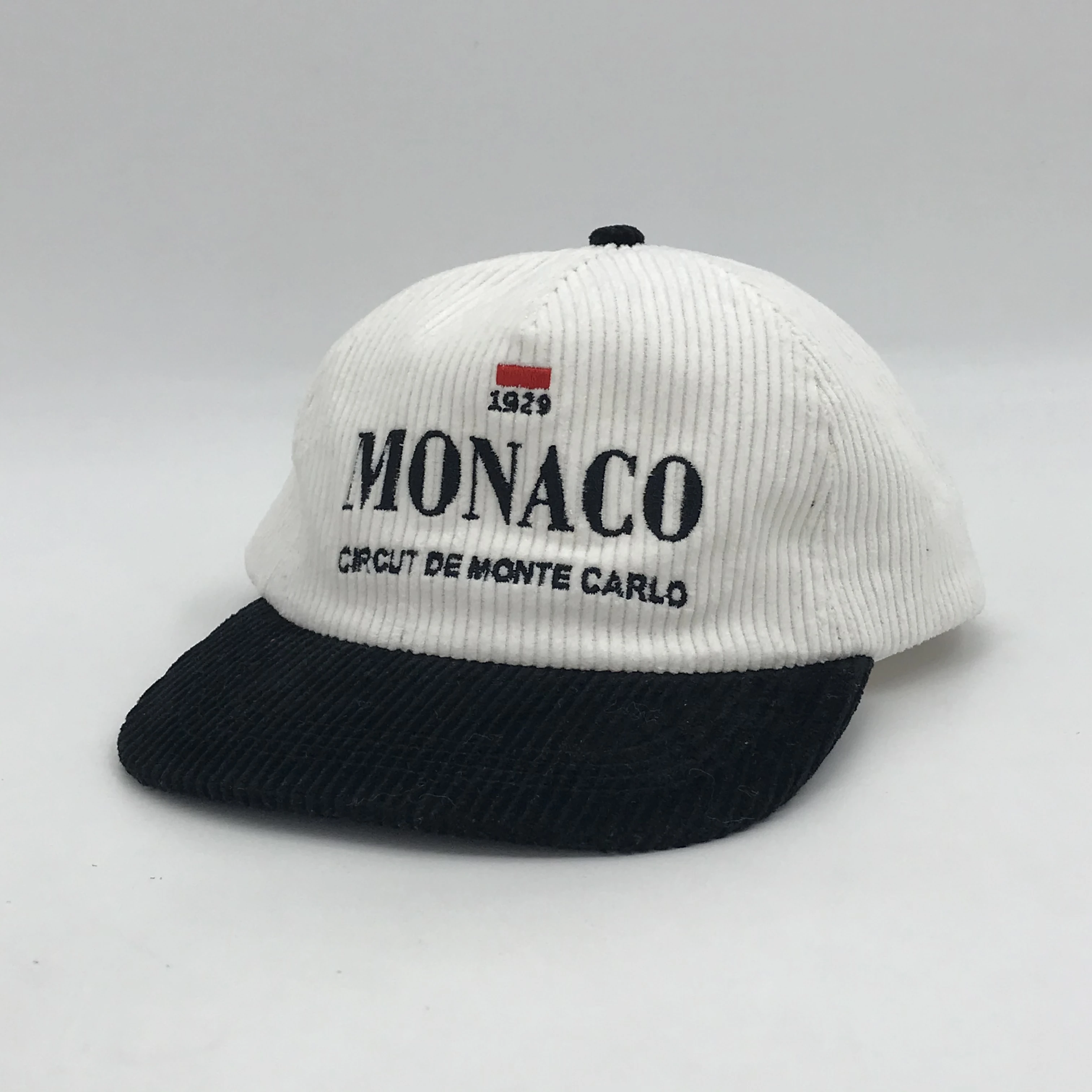 Custom Unstructured Snapback Hat With Corduroy Custom Embroidery Logo ...