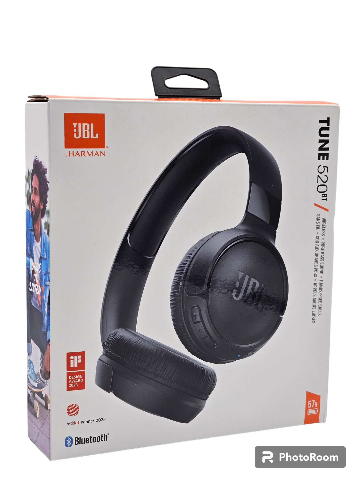 Jbl Tune 520 Bt Original Wireless On-ear Headphones With Purebass Sound ...