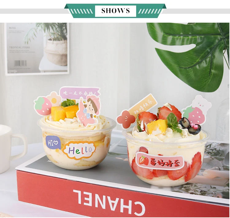 Wholesale U Shape Pearl Milk Tea Pudding Yogurt Cup 250ml