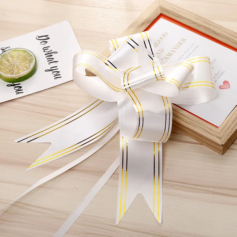 50# Big Size Plastic Pull Ribbon Bow for Party Wrapping