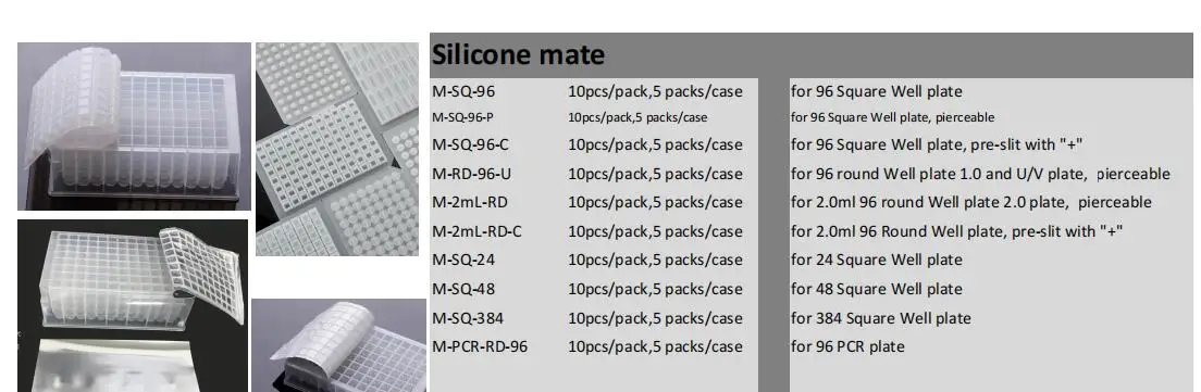Silicone Mat for Microplate and Deep Well Plate Cover Sealing Mat ...