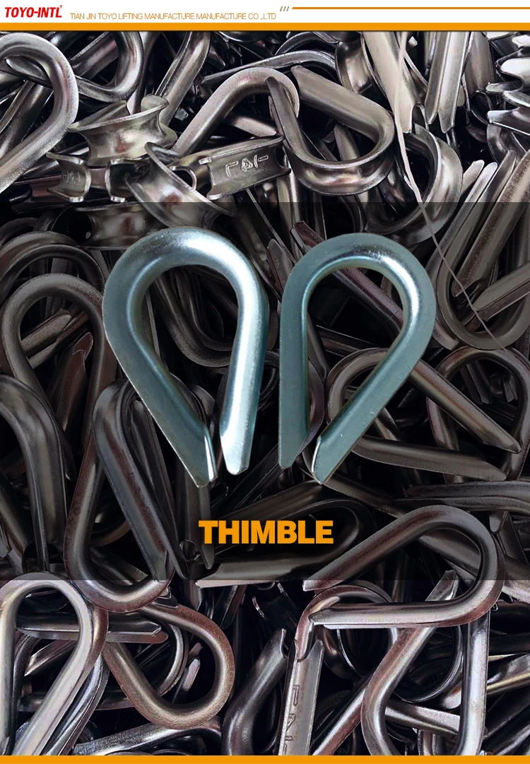 TOYO-INTL B Type DIN6899 Wire Rope Thimble - Durable & Reliable