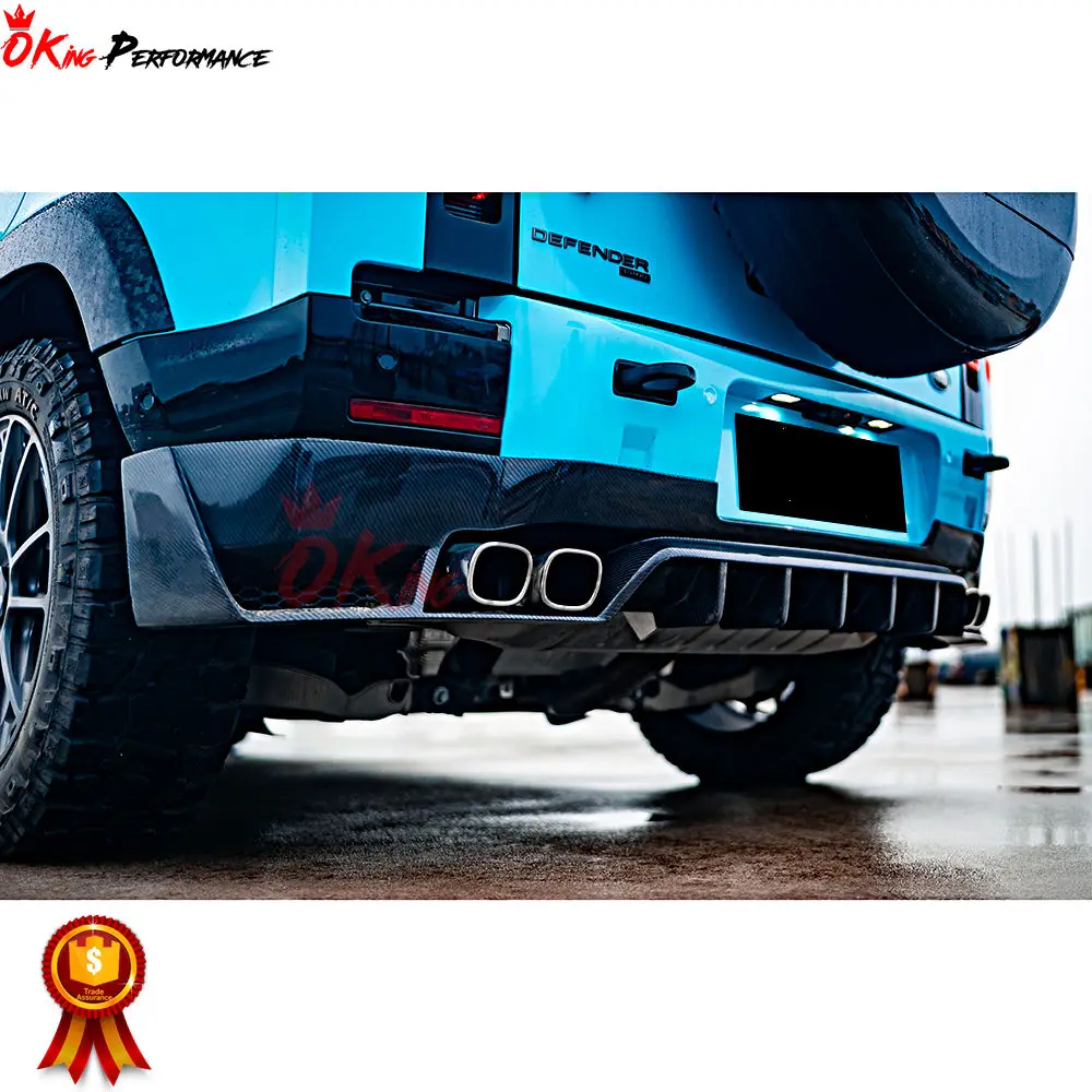 Oking Design Carbon Fiber Rear Diffuser With Exhaust Tips For Land ...