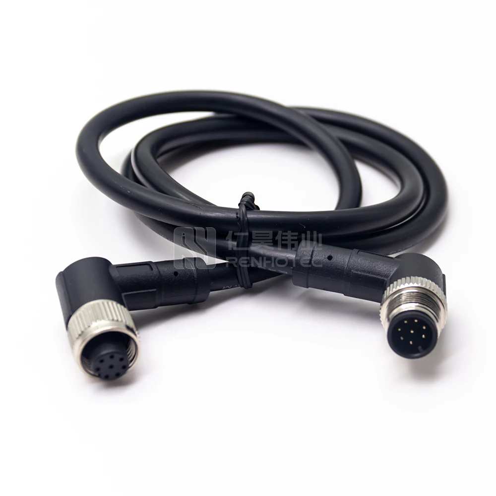 Wire 5 Pin Extension M12 Female To M12 Female Cable - Buy Wire 5 Pin ...