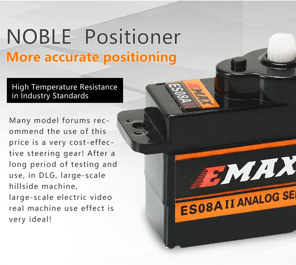 EMAX ES08A II Analog Servo - 9g Micro Servo for RC Models