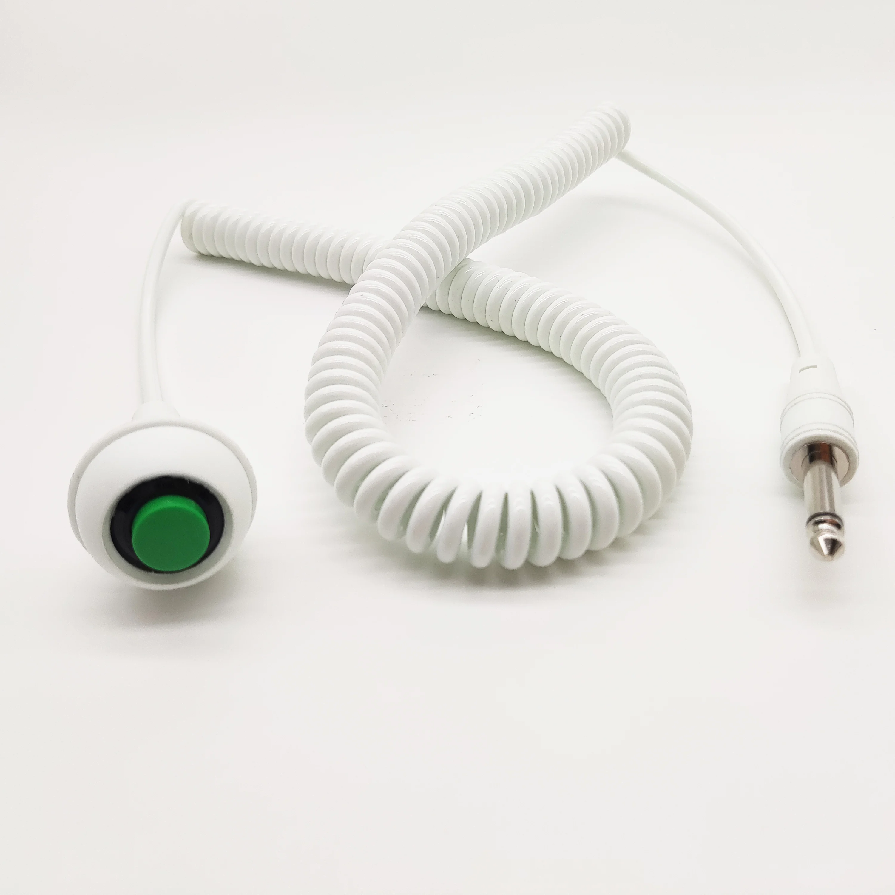 Customize Coil Retractable Cablepushbutton To 6.35 Plug Spiral Coiling ...
