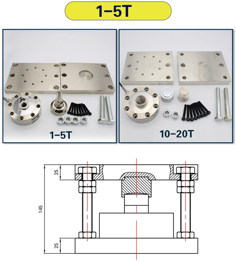 100T Concrete Batching Scale Alloy Steel Liquid Tank System