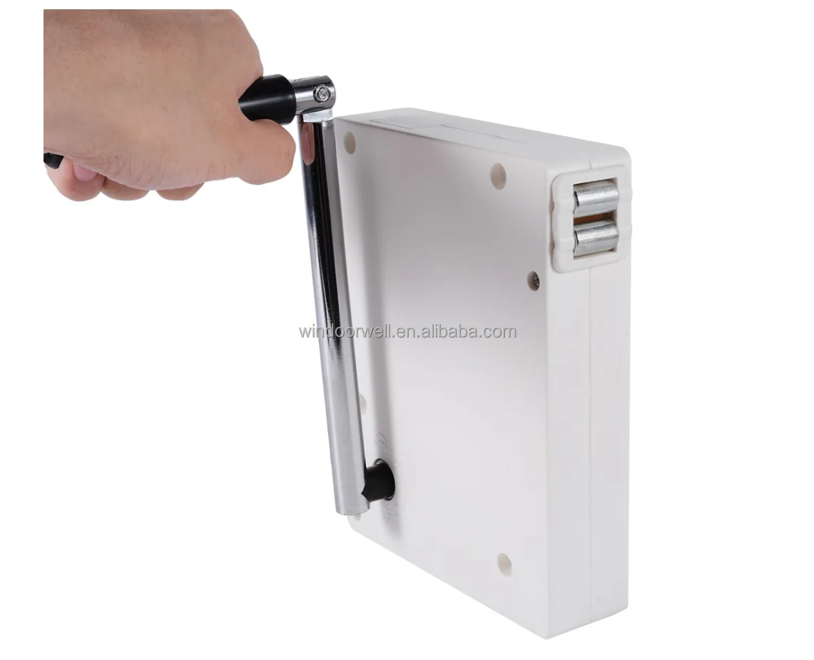 Roller Shutter White Winder Box - Modern Manual Solution