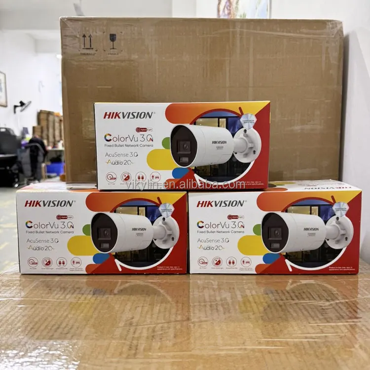 HIK 6MP Smart Hybrid Light ColorVu Two-way Audio Mini Bullet Network ...