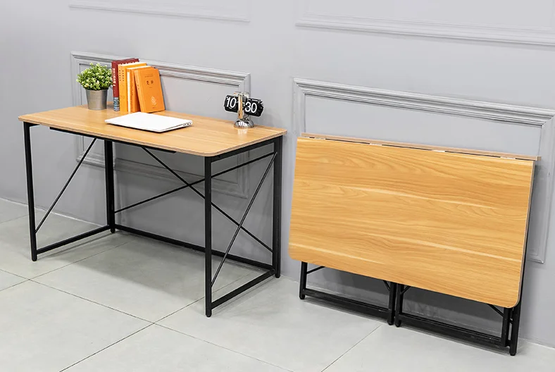 Computer Table For Two People Folding Study Desk Fold Up Dining Room ...