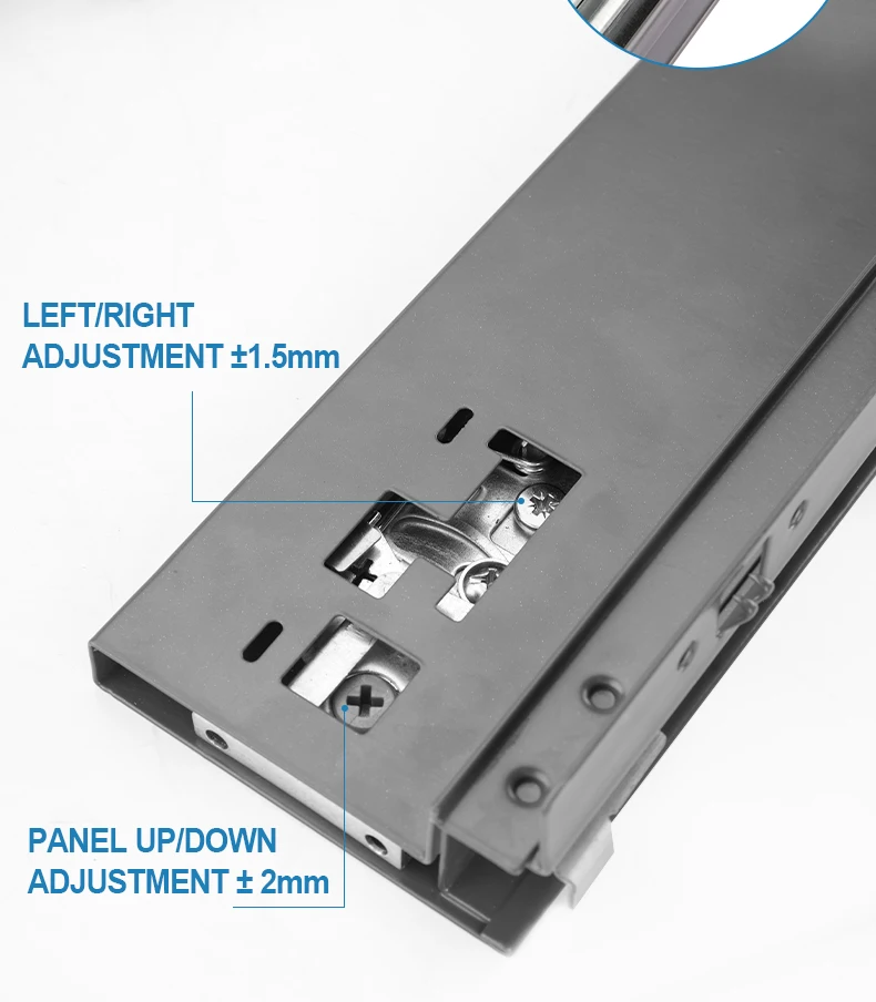 Roeasy Slim Box Drawer Channel Slides Soft Closing Slim Sliders Runners ...