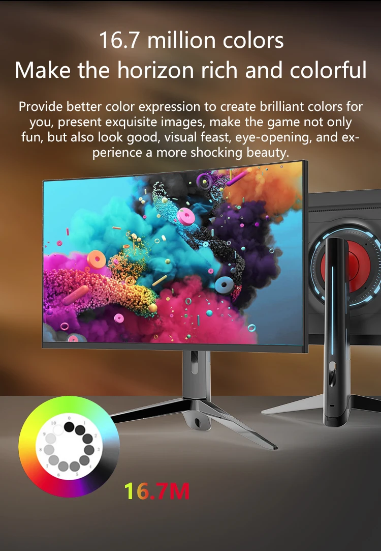 White Gaming Monitor 27 Inch 2k 165hz Gaming Monitor Factory Wholesale ...