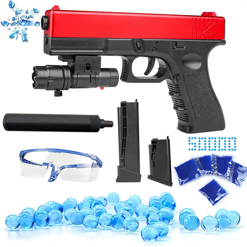 Airosoft Splat Gel Ball Blasters Glock Water Bead Paint Ball Real Gun ...