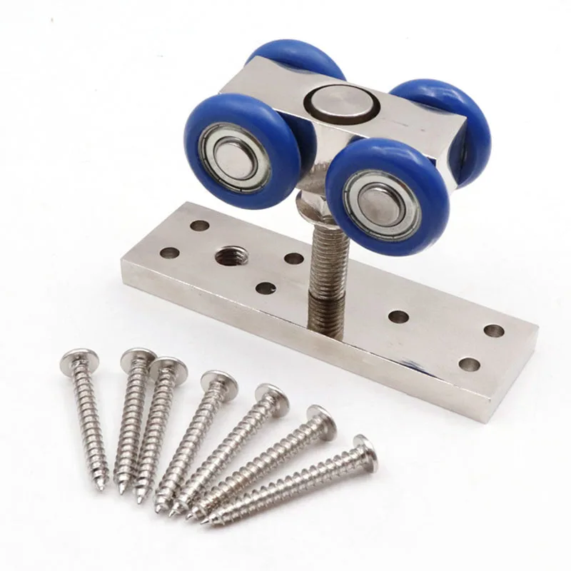 Custom Suspended Synthetic Four Wheel Alloy Sliding Door Roller Hanging ...