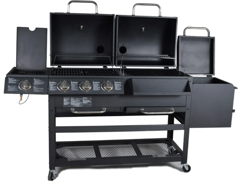Gas Charcoal Combo Grill - Hybrid BBQ with Infrared Burner for Outdoor ...