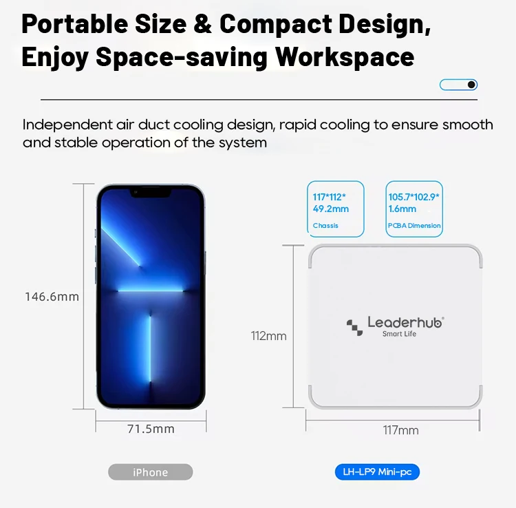 Leaderhub Micro Mini Pc Para Gamer Computer Android Wins Server Ddr5 ...