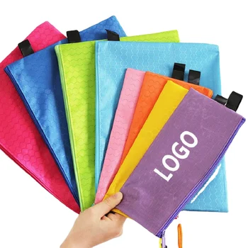 B4 B6 A4 A5 Transparent Plastic Zipper Folder Bag With Customized Logo ...