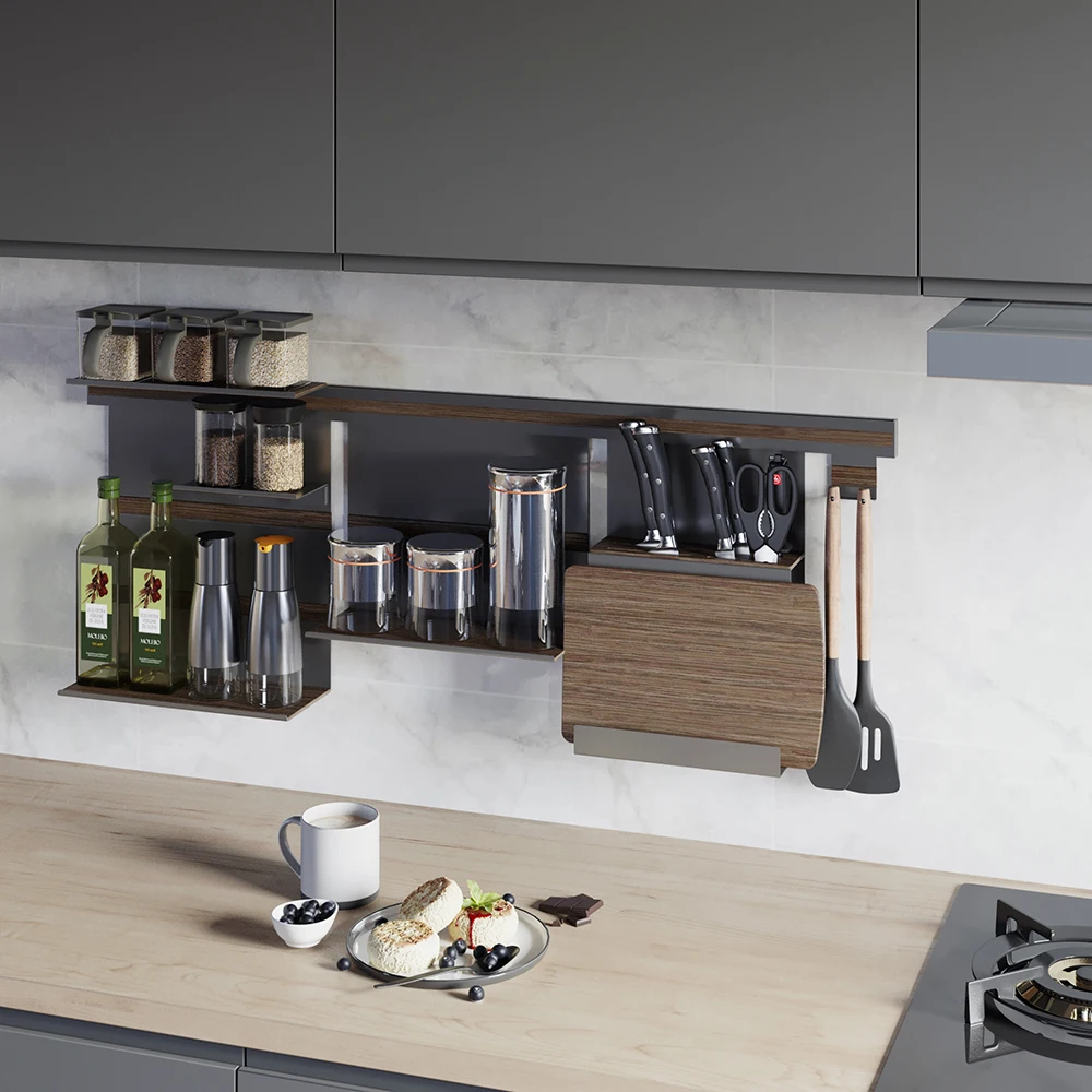 Goldmine Kitchen Wall Mounted Shelf - Organize Efficiently