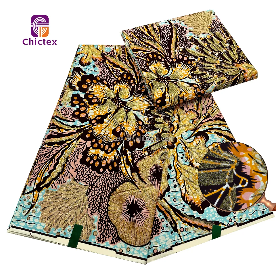 Latest Design in Ghana African Wax Prints Batik Fabric Grand Super ...