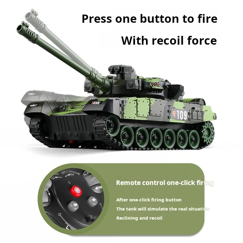 9-Channel Remote Controlled Military Tank Toy Expert-Level Children's 9 ...