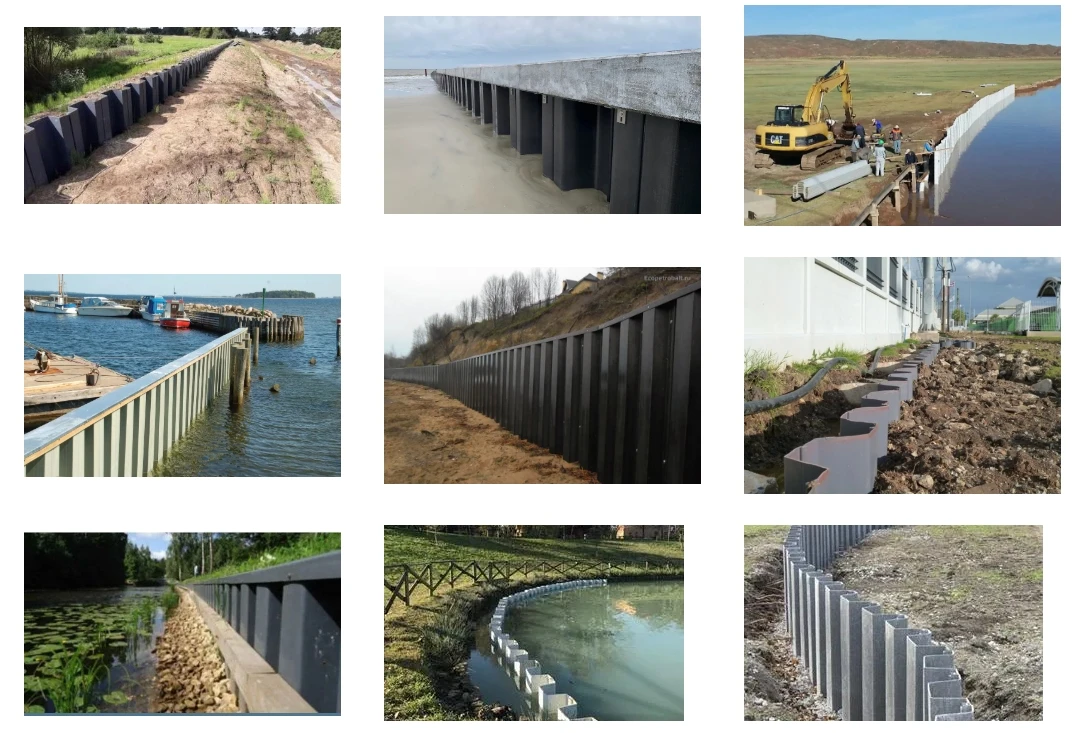 Innovative PVC Plastic Sheet Pile Corrosion Resistant Low Maintenance ...