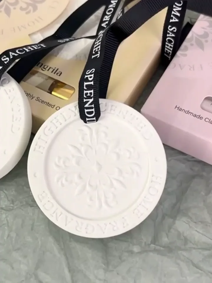 Home Car Air Freshener Hanging Scented Ceramic Aroma Diffuser Stone ...