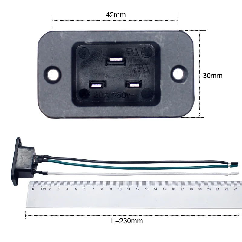 Screw Mounted IEC C20 Socket - Reliable Power Connector