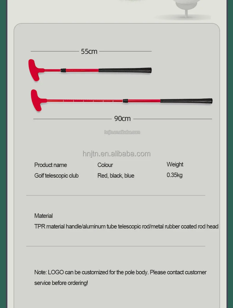 High Quality Universal Rubber Golf Club Putter Scalable Practice Putter ...