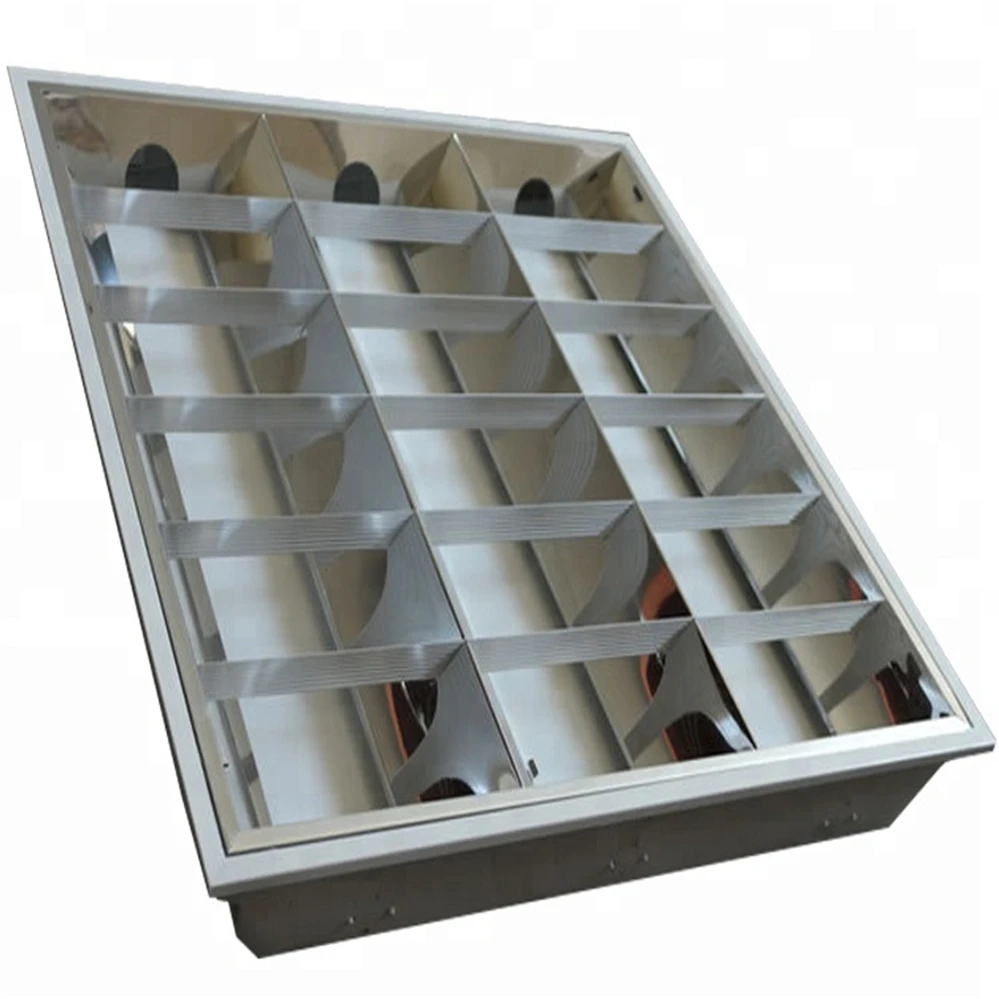 Surface Mounted Aluminum Louver Office Grille Lighting With LED Tube Or ...