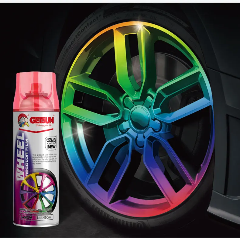 Getsun Rubber Spray Wheel Recolor Film For Customized Shield Coating ...