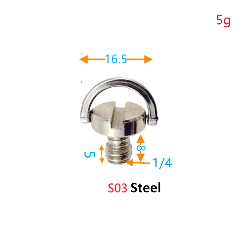 Stainless Steel M4 38 14 Inch Thread D Ring Socket Mount Tripod Camera ...