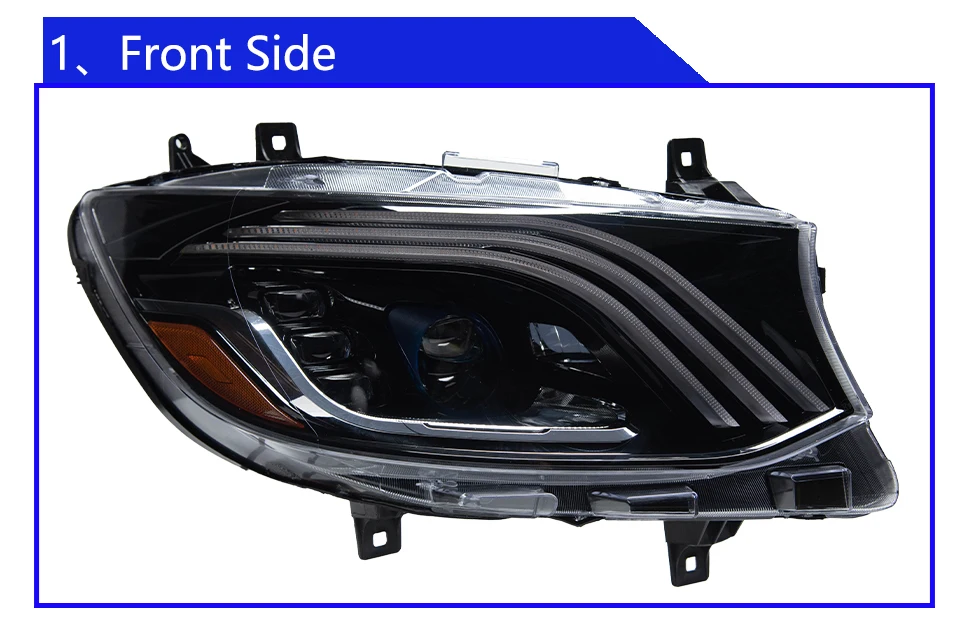 Mercedes-Benz Sprinter 2018-2023 LED Headlight Assembly Upgrade with ...