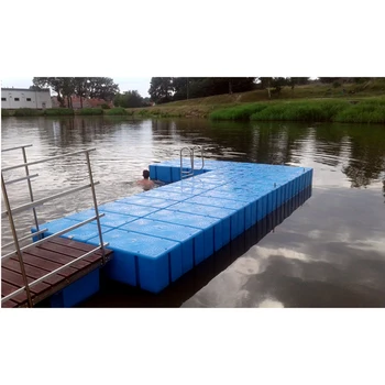 Plastic Cube Pontoon Modular Floating Walkway Marina Dock Float Pontoon ...