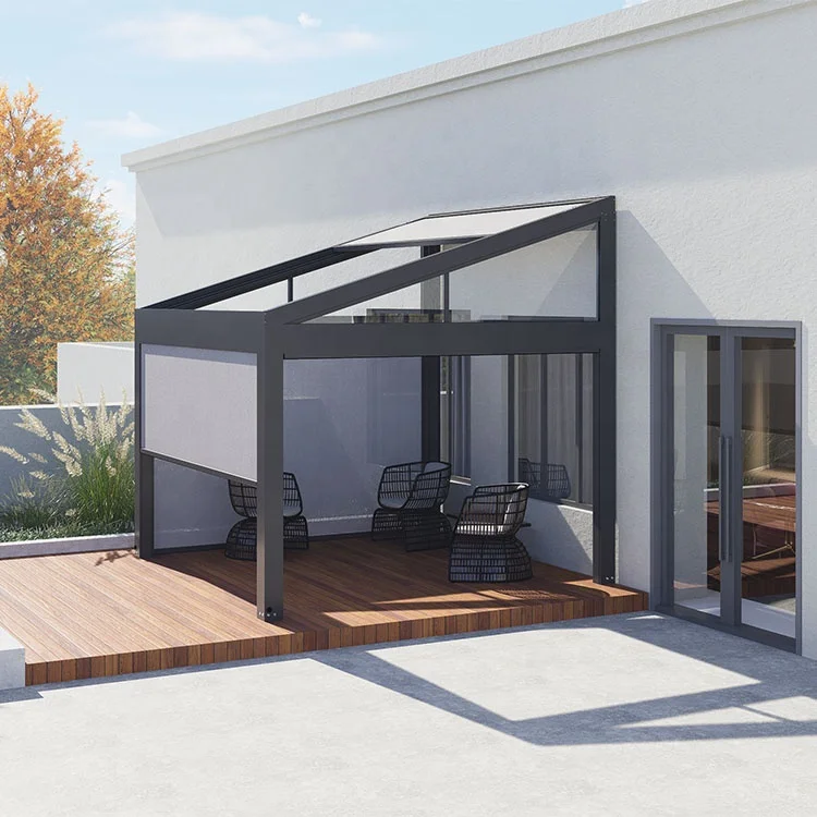 Modern Automatic Patio Gazebo Outdoor Arches Bioclimatic Aluminium ...