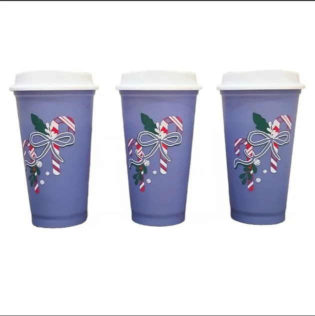 Coffee Cup Series Custom logo Colored Color Changing 16 oz Travel ...