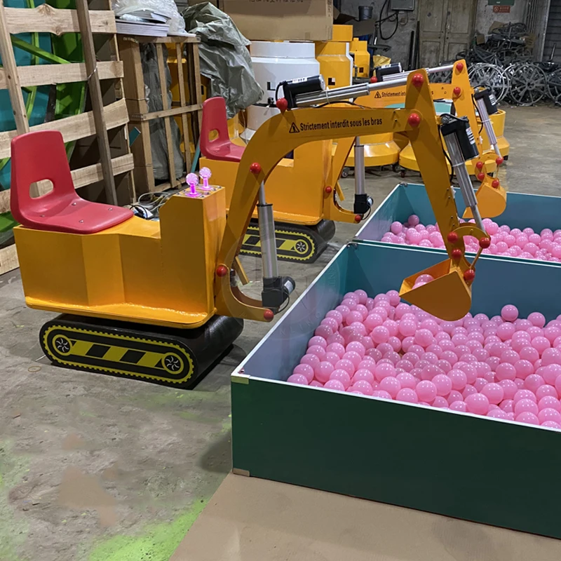 Developmental Game Coin Operated Kids Ride on Toy Excavator Electric ...