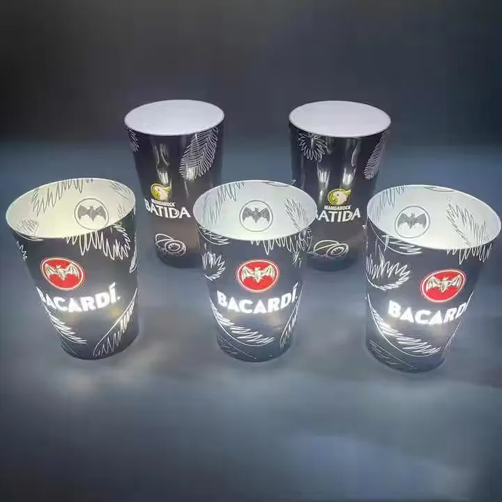 Wholesale Led Cup Luminous Led Flashing Cup Reusable Plastic Led Light ...