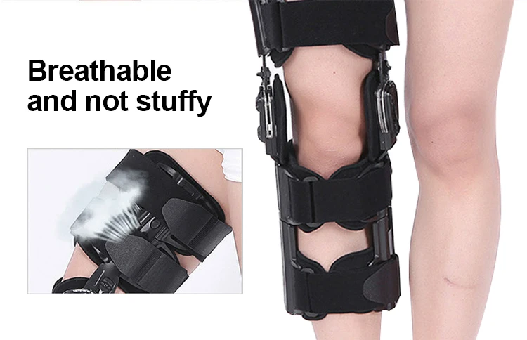 Medical Orthopedic Post Op Hinged Leg Stabilizer Brace Adjustable Rom ...