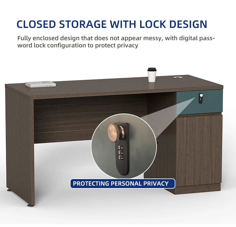 Modern Design Cheap Staff Desk Single Seat Staff Workstation Wooden ...