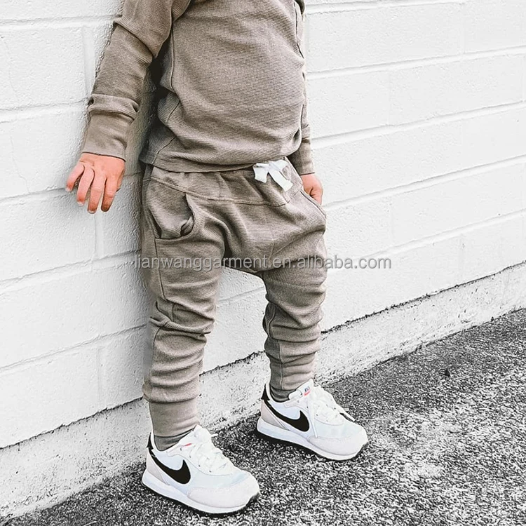 Custom Design Toddler Casual Boys Pants And Trousers Elastic Drawstring ...