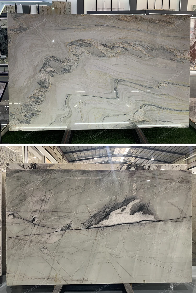 Luxury Brazilian Translucent Quartzite Stone Wall Veneer