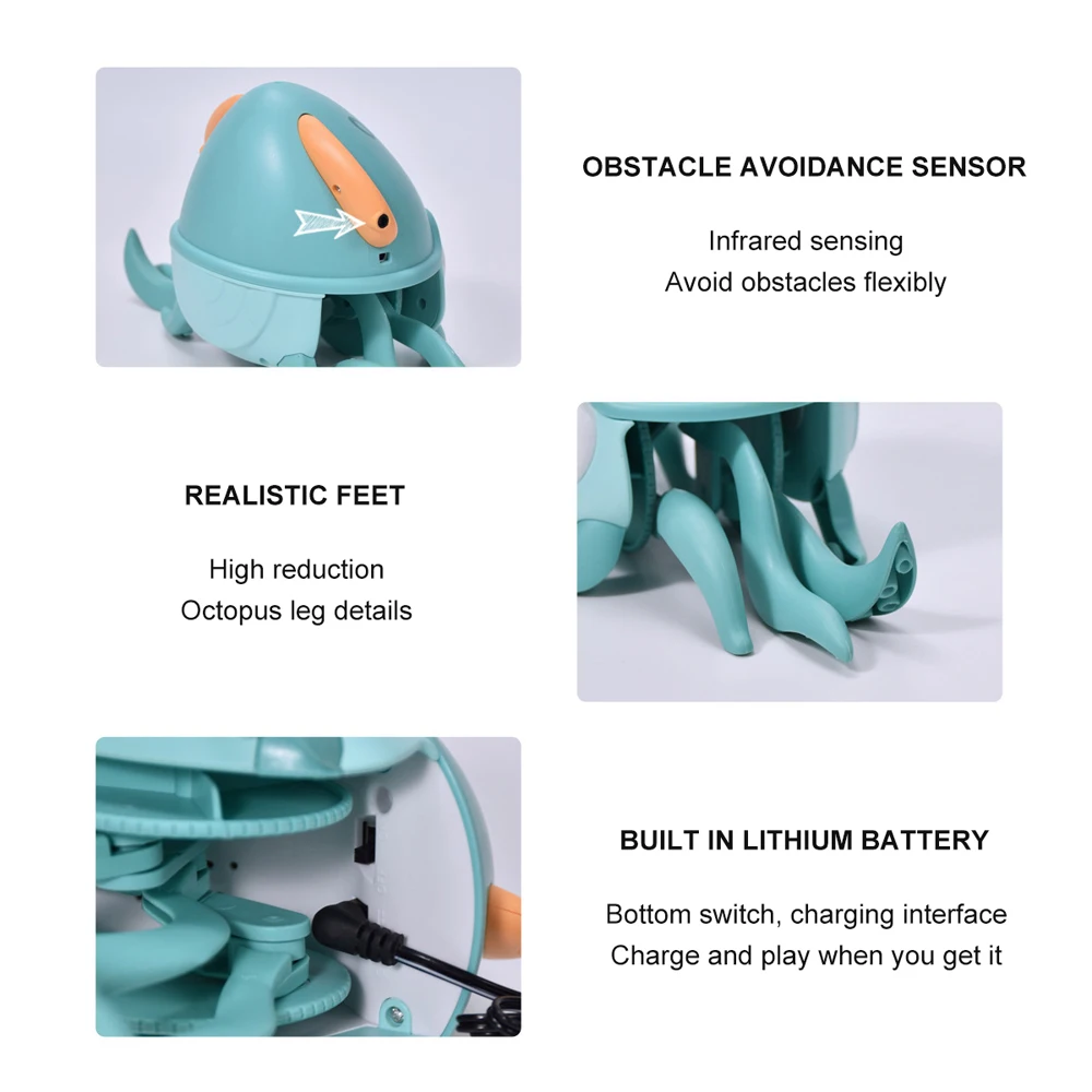 Induction Electric Octopus Toy - Fun & Learning for Kids