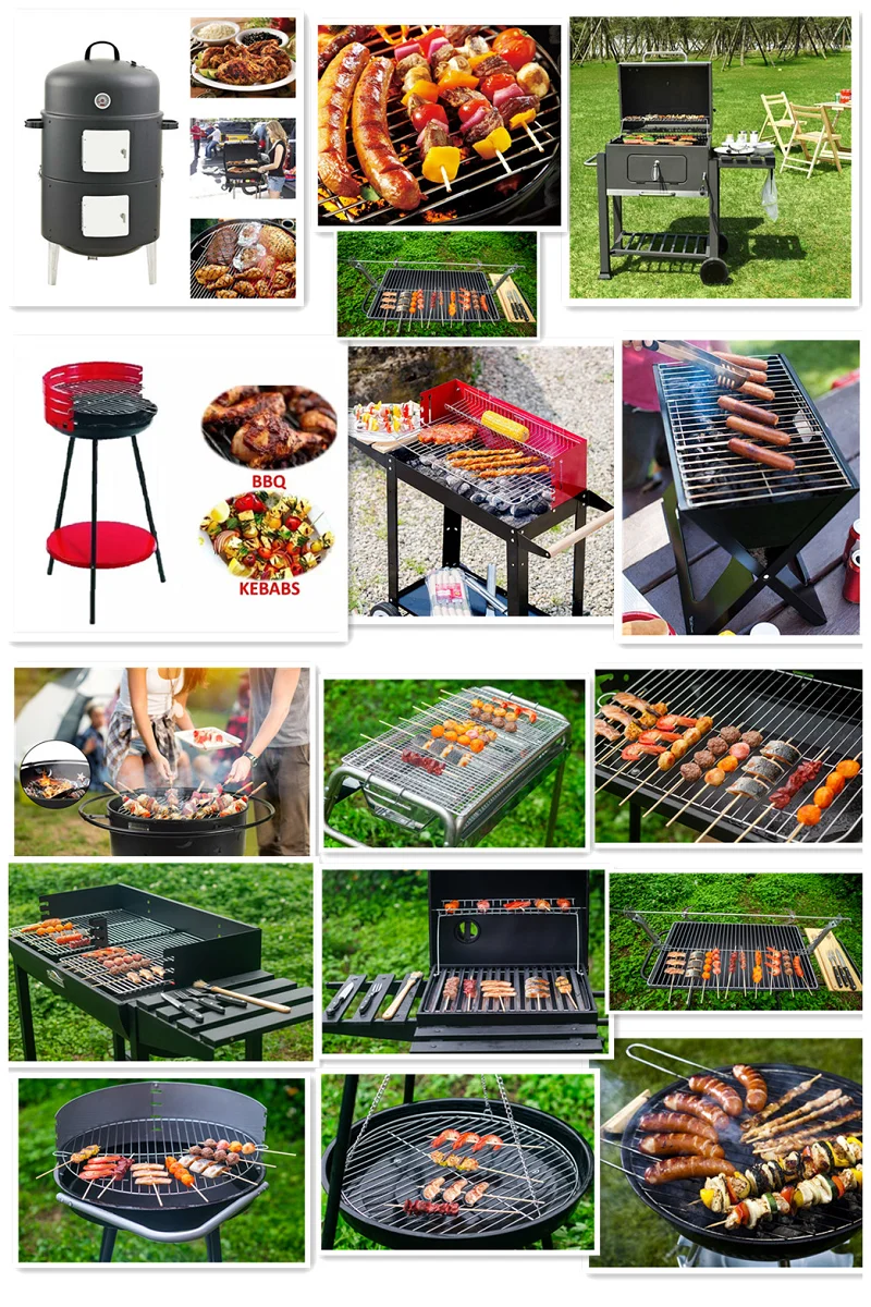 Outdoor Heavy Duty Barrel Smoker Bbq Grill Outdoor Offset Argentine ...