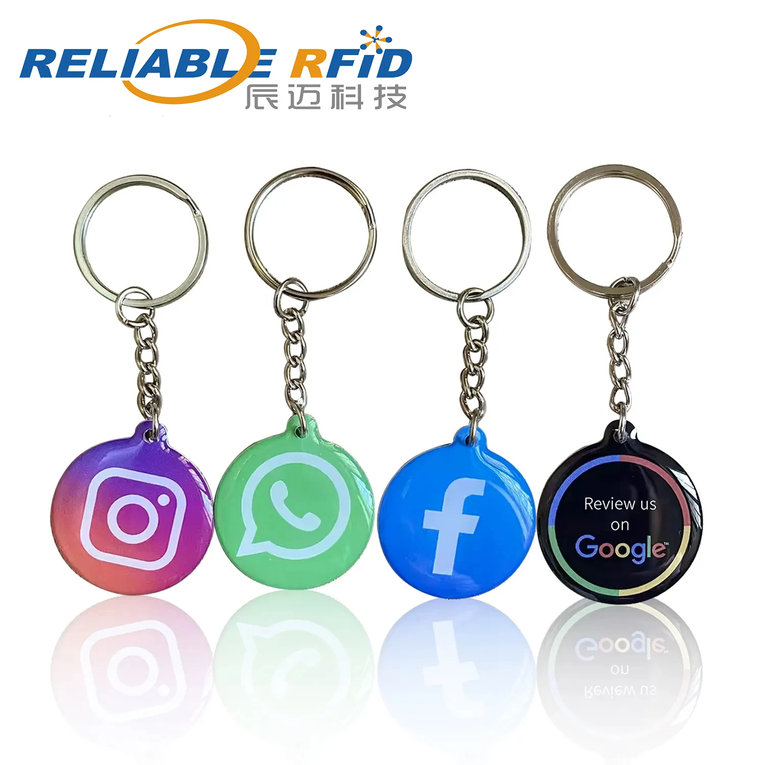 Smart NFC Keychain for Social Media - Whatsapp & Instagram