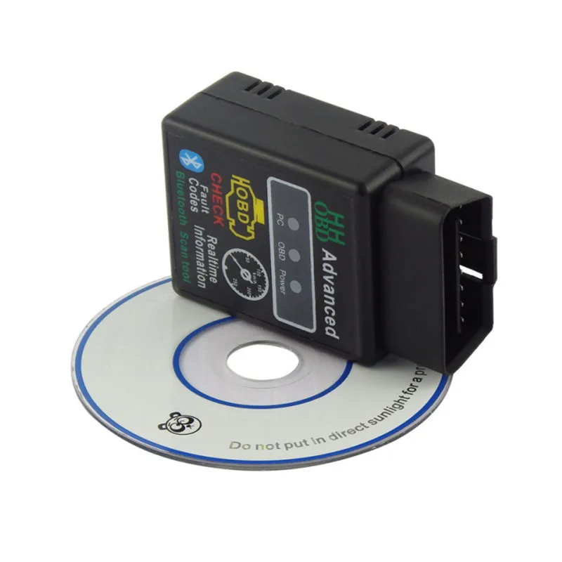 Elm327 V1.5 Bt 5.1 Obd2适配器自动扫描仪obdii Ble Elm 327支持所有9 Obd协议自动诊断工具黑色 ...