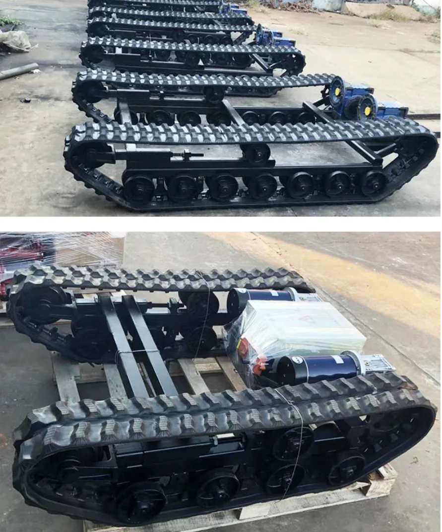All-terrain Electric Track Chassis Transport Vehicle Excavator Rubber ...