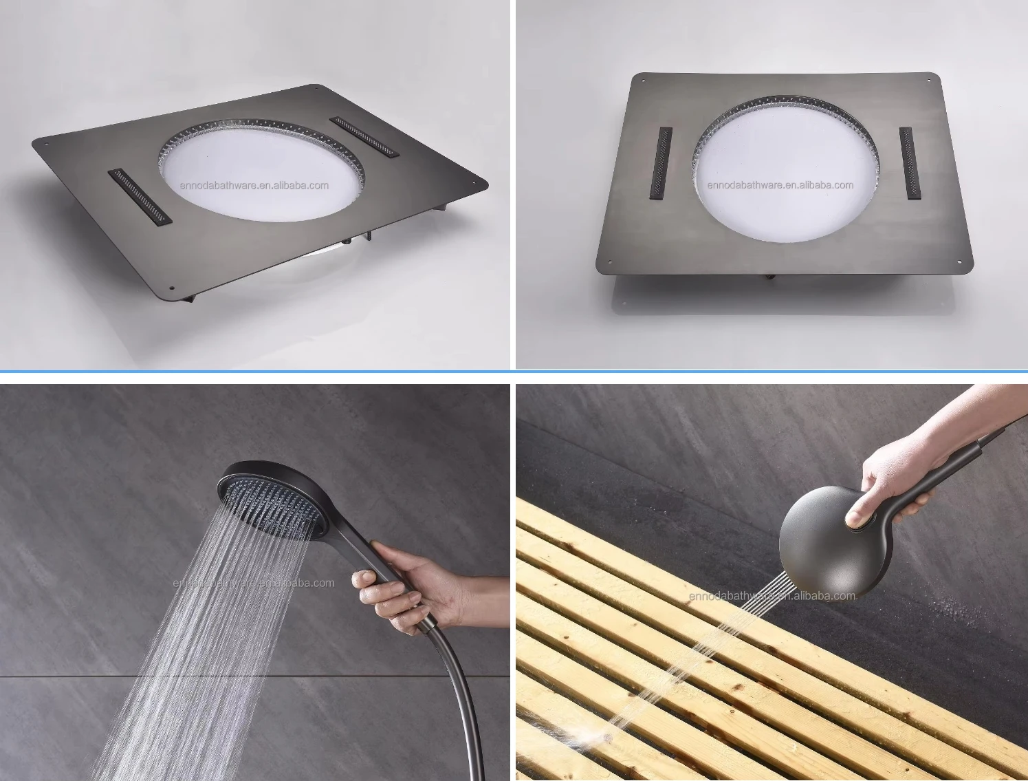 Ceiling Embedded 600*800mm LED Shower Head - Digital Display