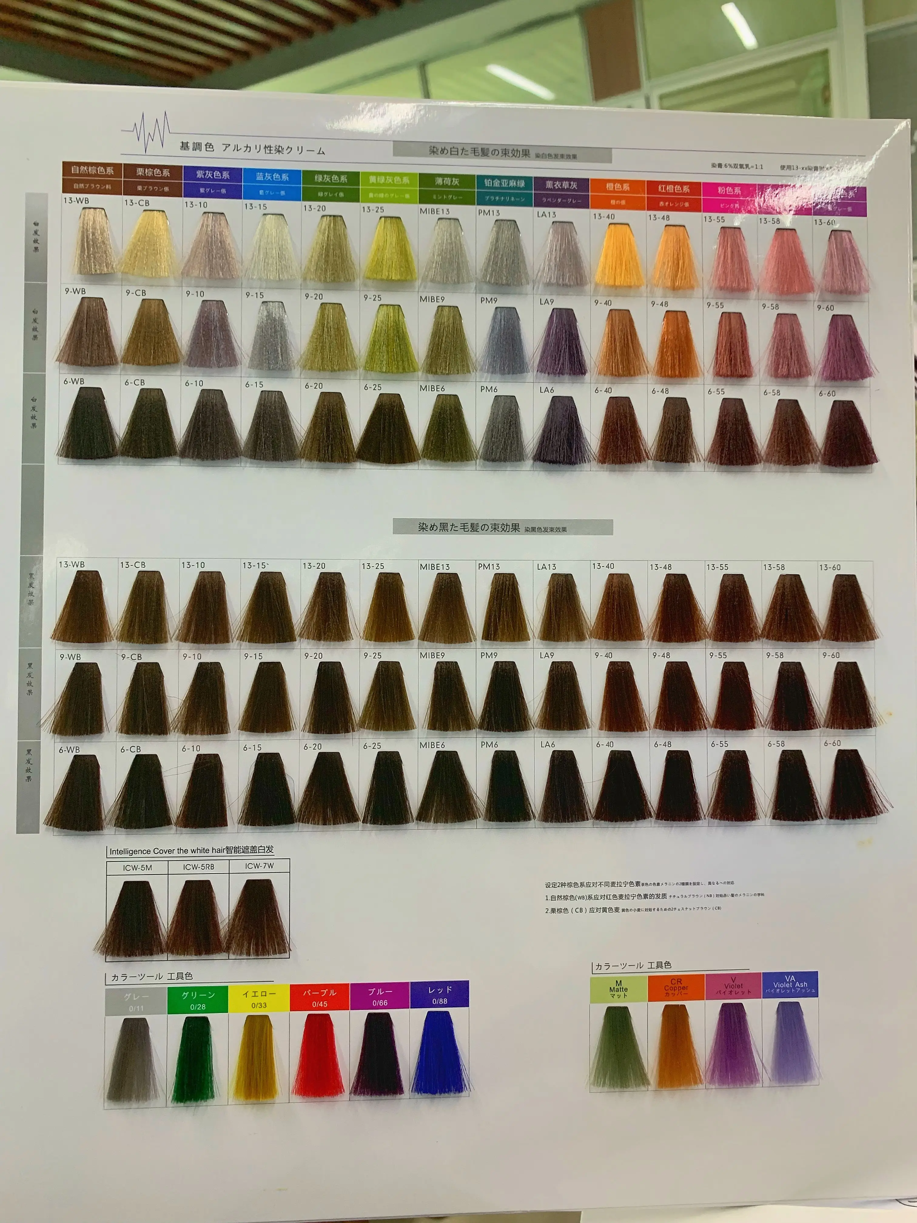 OEM Professional Hair Display Color Chart - Hair Style Guide