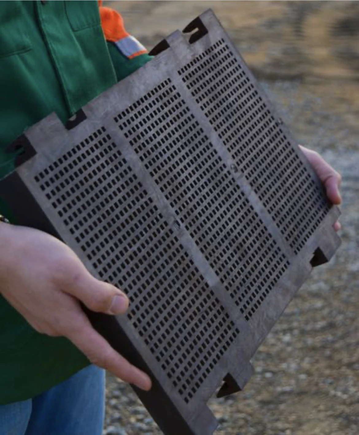 Long Service Lifetime Rubber Screen Panels Polyurethane Screen Mesh For ...